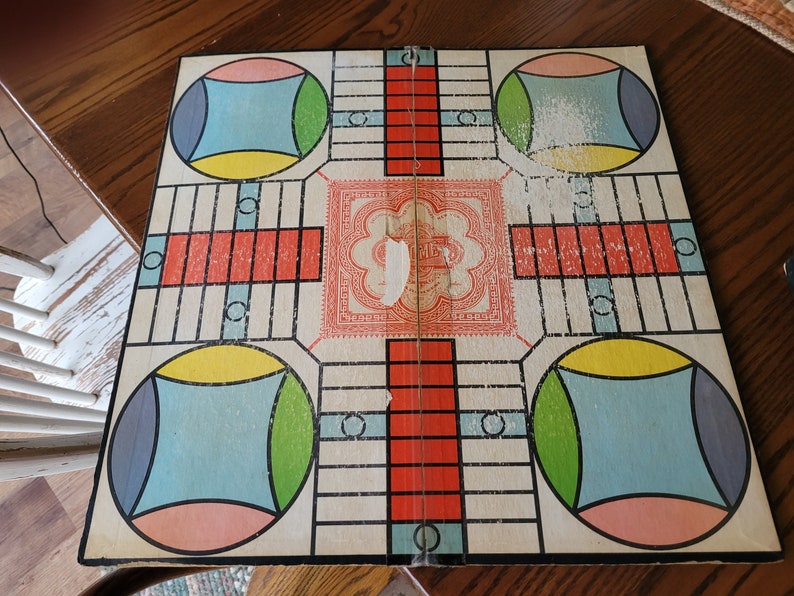 Parcheesi Game Board & Wooden Game Pieces SOLD AS PICTURED - Etsy