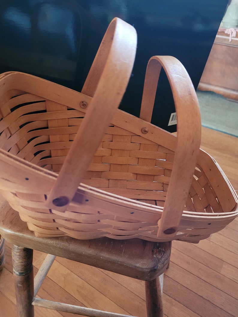 Longaberger Swing Handle Gathering Basket 2002 - Etsy
