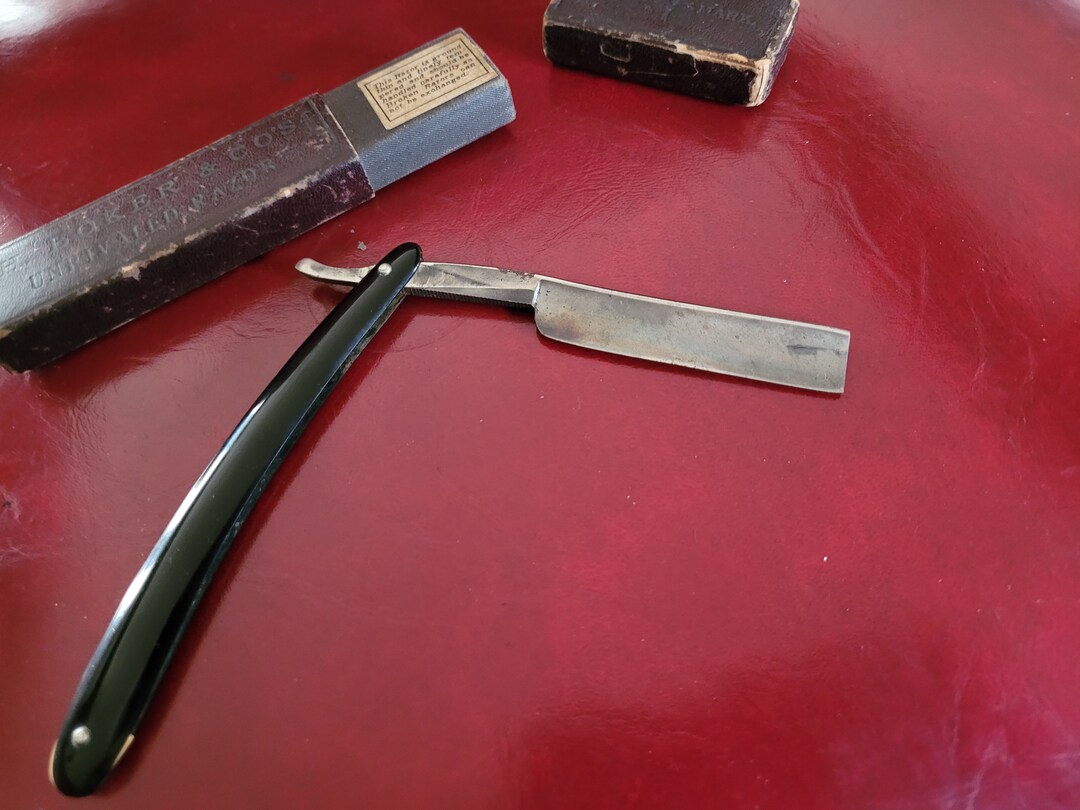 H Boker & Cos Unrivaled Razor - Straight Razor W/case - Square Tip ...