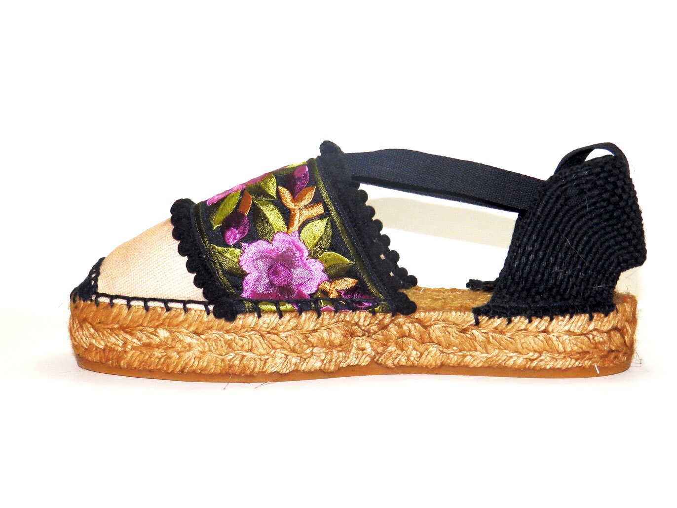Platform Espadrilles Decorated With Floral Ethnic Embroidery | Etsy