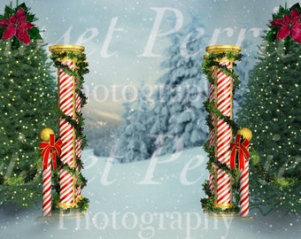 Christmas Digital Background - Etsy