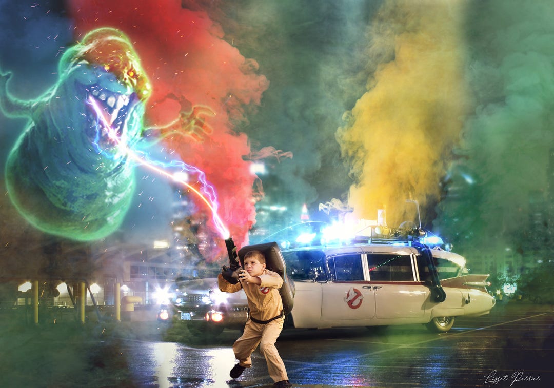 Ghost Buster Digital Background/ Digital Composite - Etsy