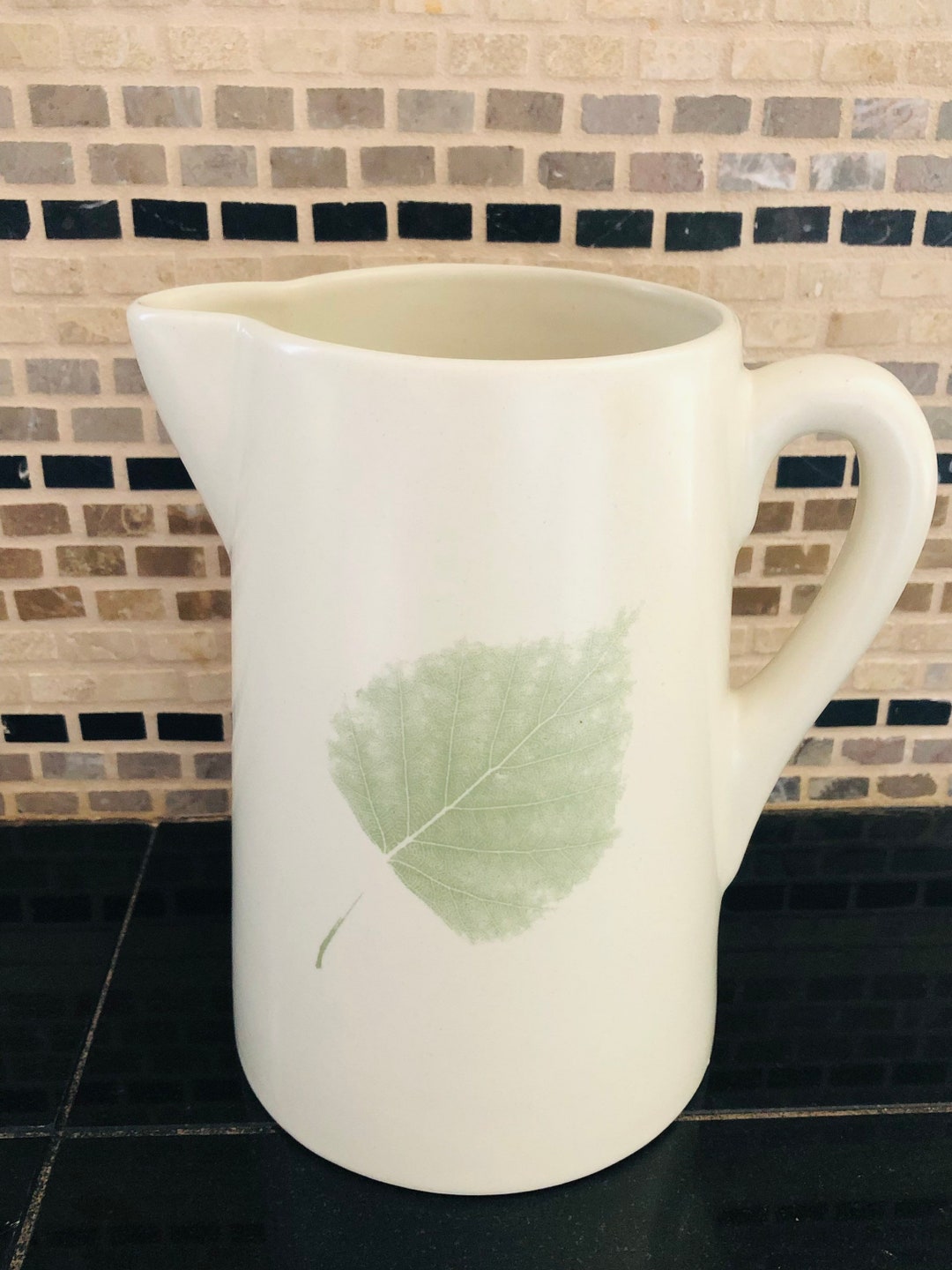 DENBY "energy Leaf" 80 Oz Pitcher Model 1809 Made in Portugal for Denby ...