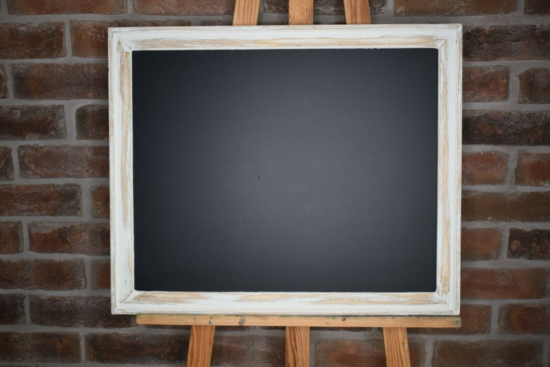 Ornate Vintage Distressed White Frame Blackboard Chalkboard - Etsy