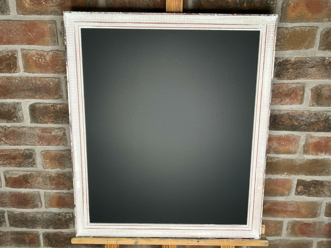 Ornate Vintage Distressed White Frame Blackboard Chalkboard Wedding ...