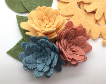 Felt flower kit | Etsy