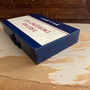 Vintage Johnson & Johnson Emergency First Aid Kit Nostalgic 1960s Retro ...