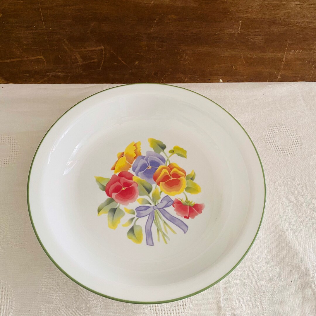 Vintage Corning Corelle Glass Pie Plate/ Deep Dish - Etsy