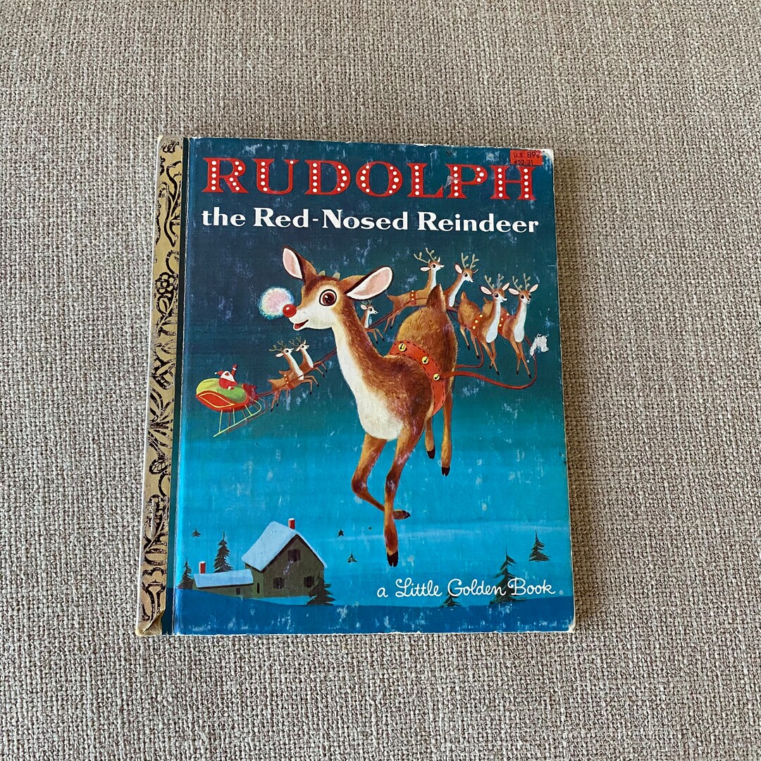 Vintage Golden Books Rudolph the Red Nosed Reindeer 1982 - Etsy