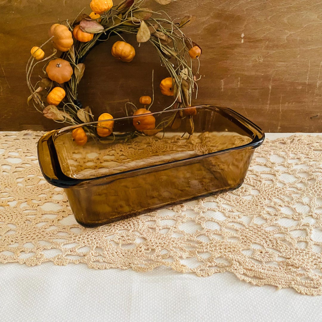 Pyrex Amber Glass Loaf Pan/meat Loaf Pan,bread Pan - Etsy