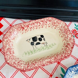Sale***vintage Cow Inspired Bowls Set of 2 - Etsy