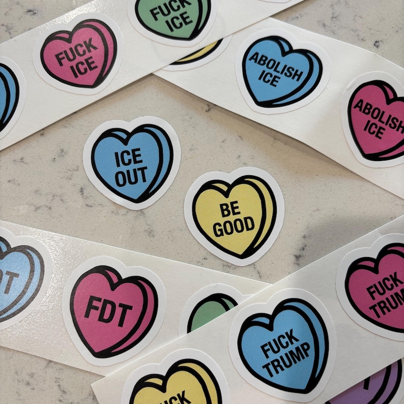 Abolish Ice Pin Heart - Etsy