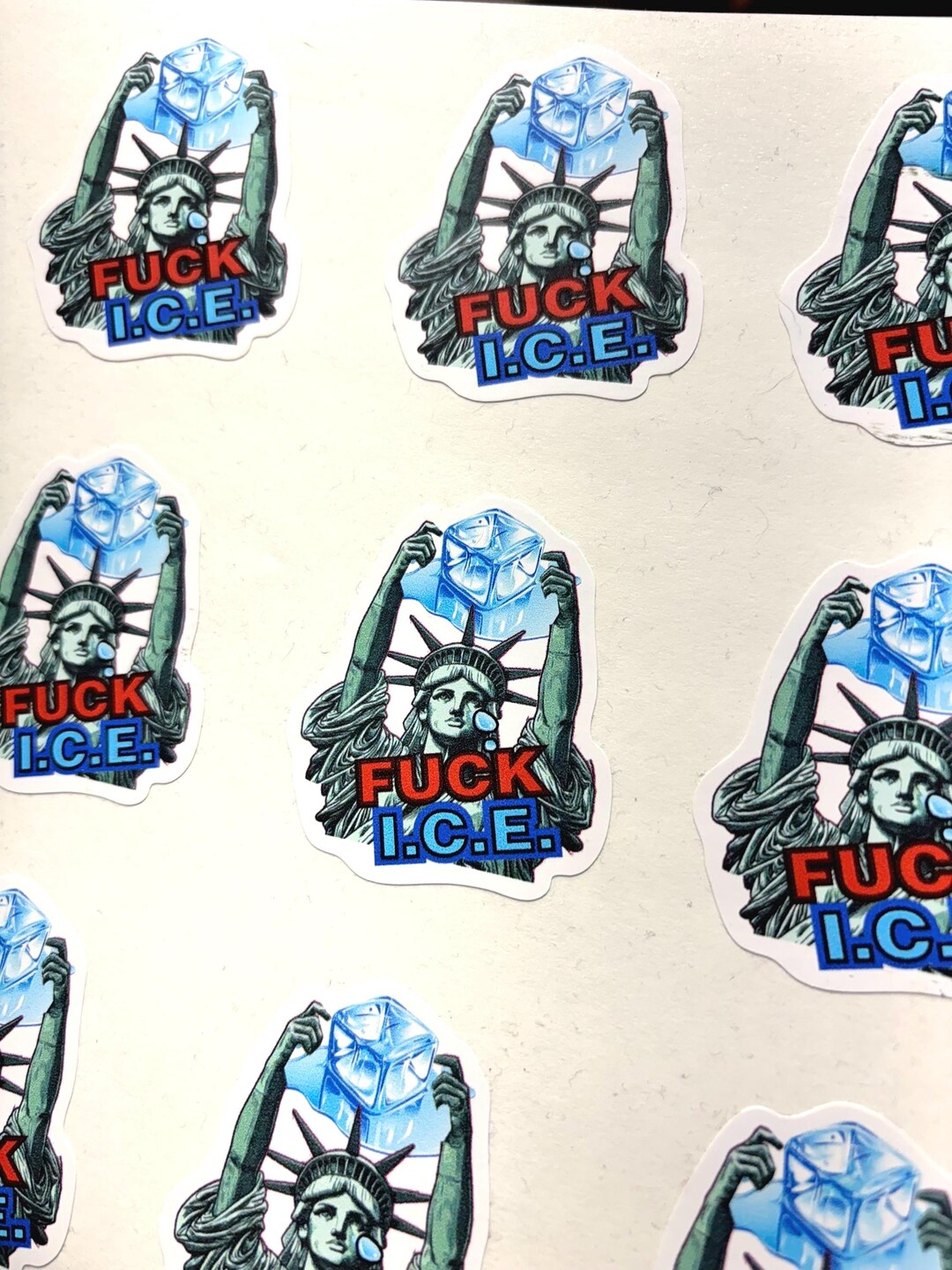50 Pc Anti ICE Sticker Pack F*ck ICE Sticker Pro Immigration Chinga La ...