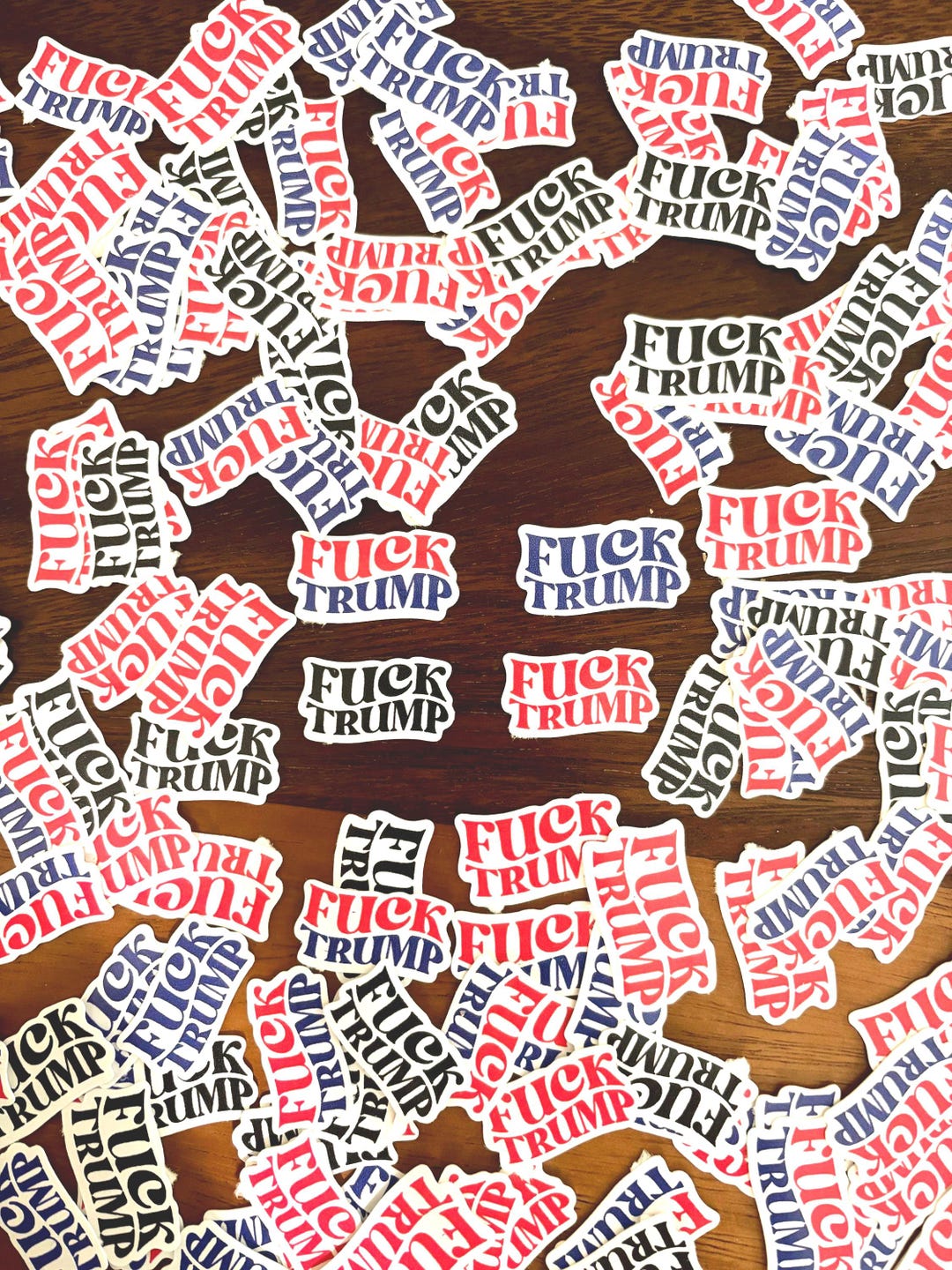 100 Pc Anti Trump Sticker Pack F*ck Trump Stickers Anti Fascist Anti ...