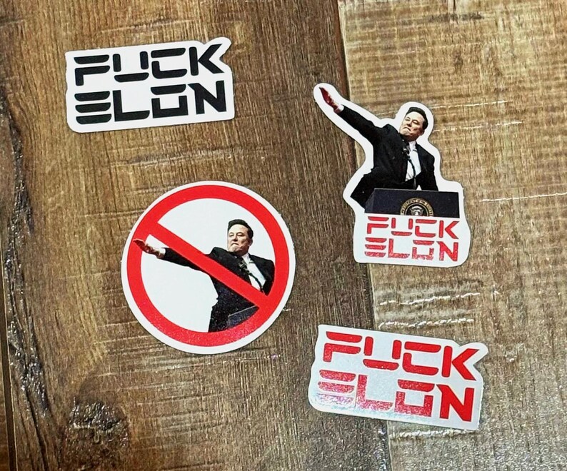 50 Pc Anti Elon Musk Sticker Pack F*ck Elon Sticker Pack Anti Trump ...