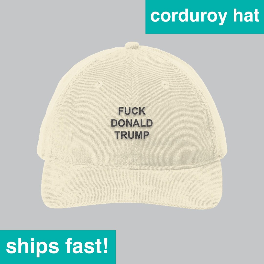 Anti Trump Anti Fascism Anti Fascist Hat Fu*ck Donald Trump Embroidered ...