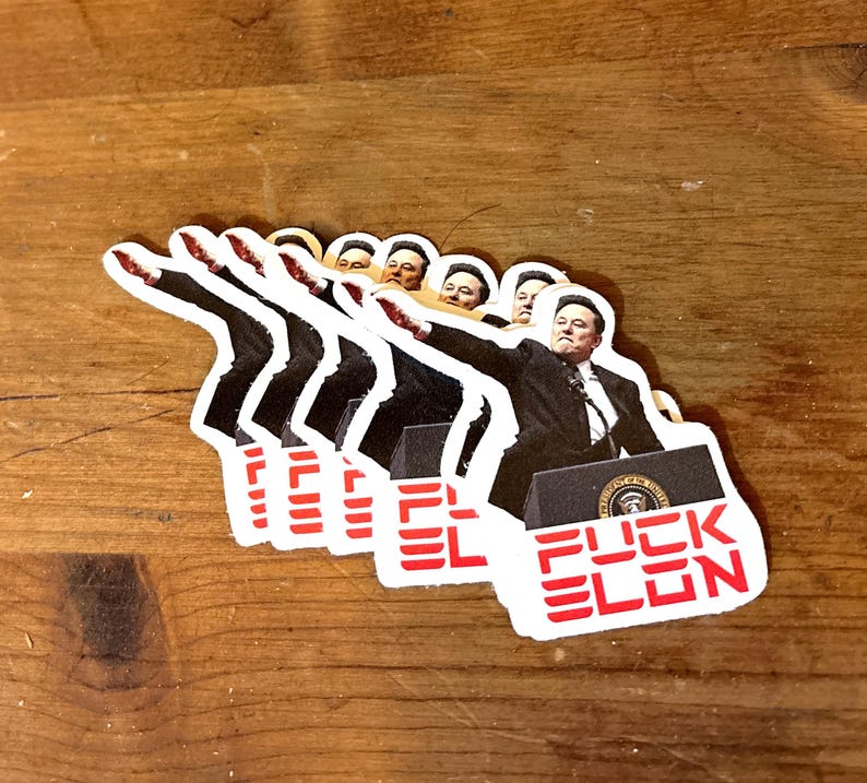 50 Pc Anti Elon Musk Sticker Pack F*ck Elon Sticker Pack Anti Trump ...