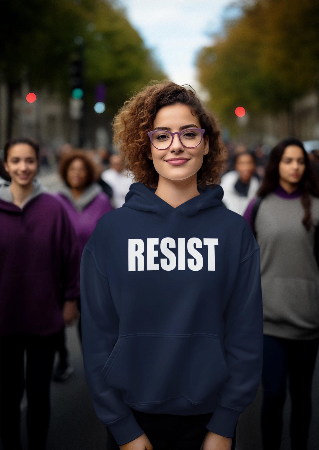 Resist Hoodie Political T-shirt Civil Rights Long Sleeve Equality ...