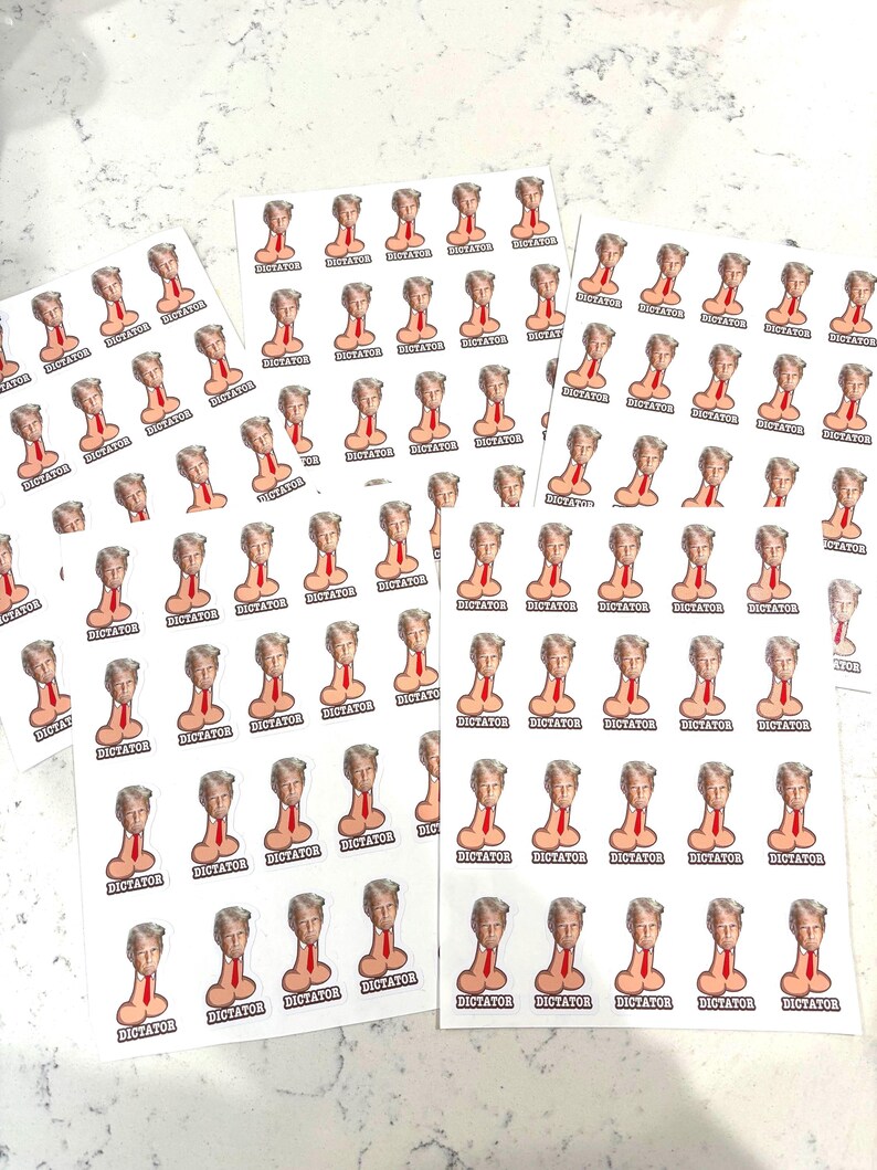 100 Pc Dictator Trump Sticker Pack Anti Trump Anti Fascist Anti Racist ...