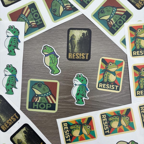 Frog Stickers - Etsy