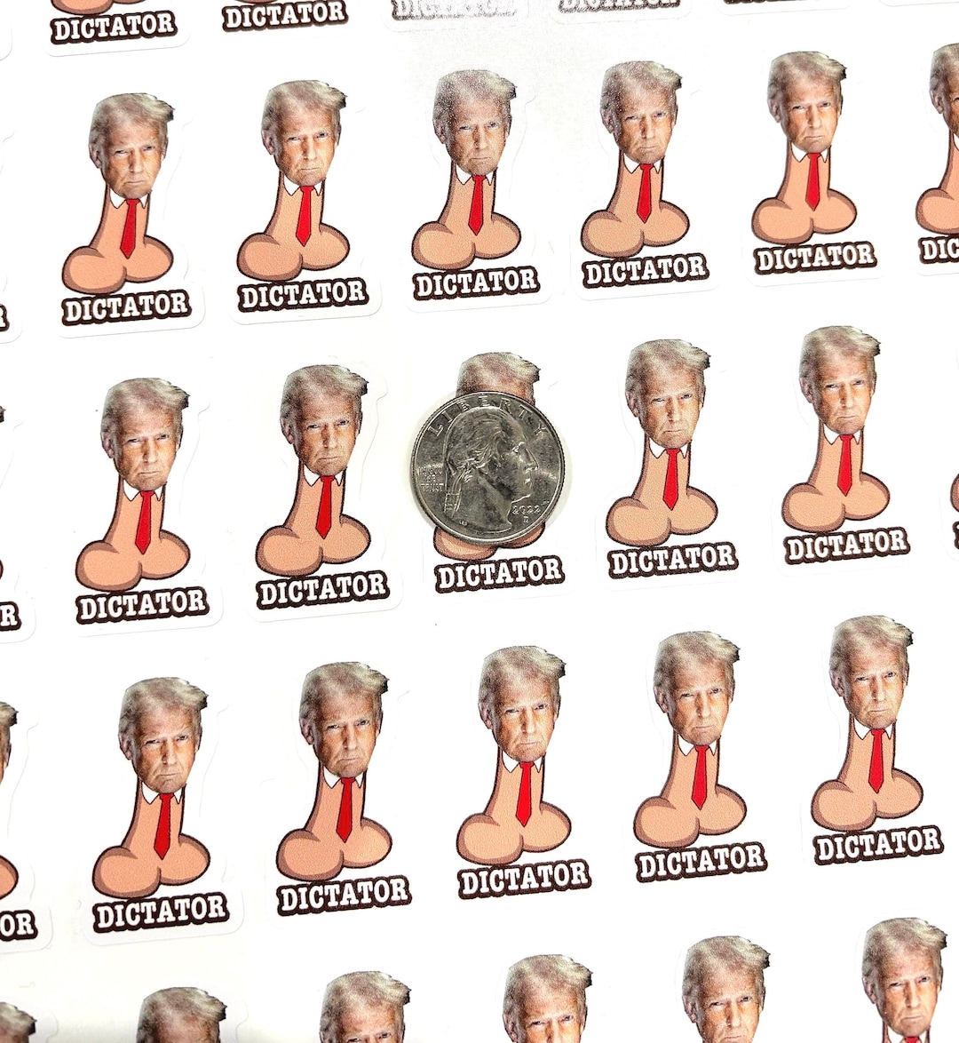 100 Pc Dictator Trump Sticker Pack Anti Trump Anti Fascist Anti Racist ...