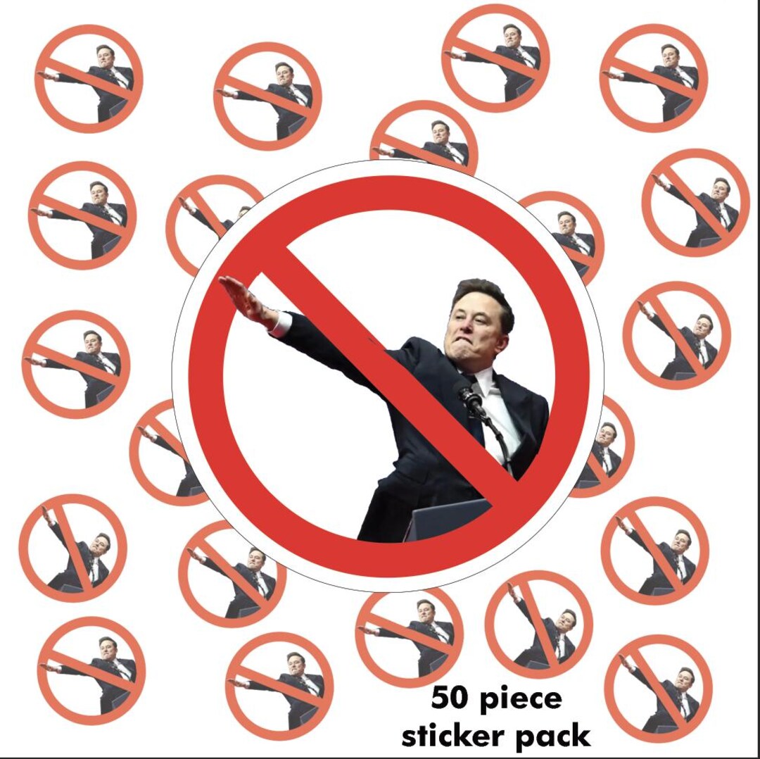 50 Pc Anti Elon Musk Sticker Pack F*ck Elon Sticker Pack Anti Trump ...