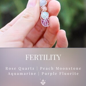 Fertility Crystal Necklace Pregnancy Protection Hormone Balance in ...