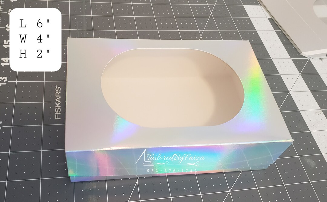 Silver Reflective Gift Boxes With Window| Cookie Gift Box| Custom Gift ...