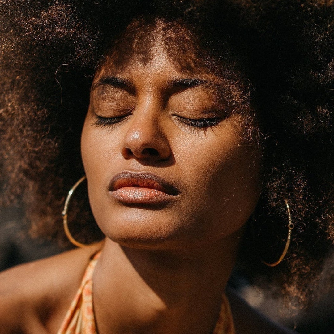 Large 6cm Hoop Earrings, Delicate Thin Black Spinel Earrings With ...