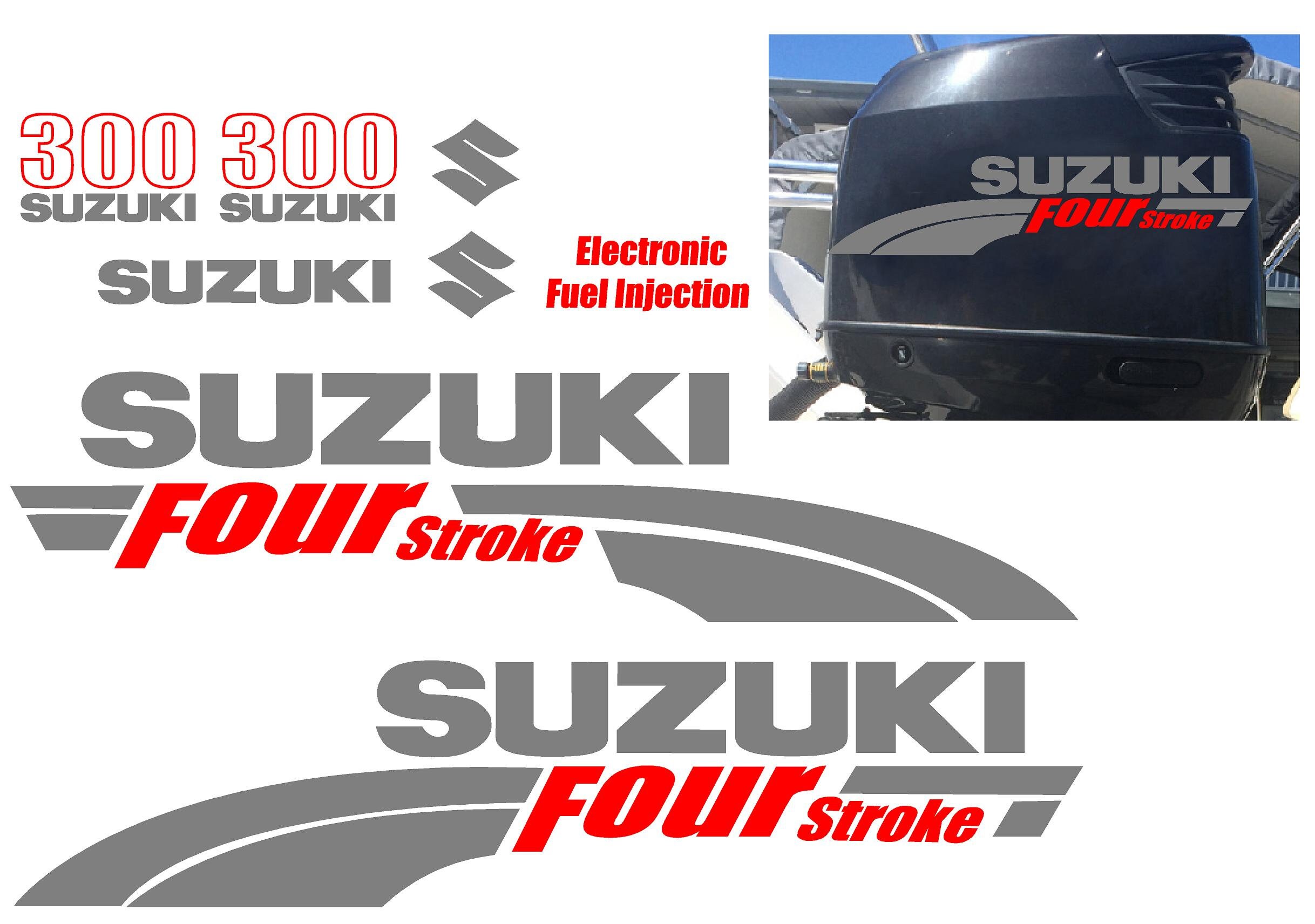 Suzuki 300 HP FourStroke Outboard Decal Kit Reemplazo Decals - Etsy España