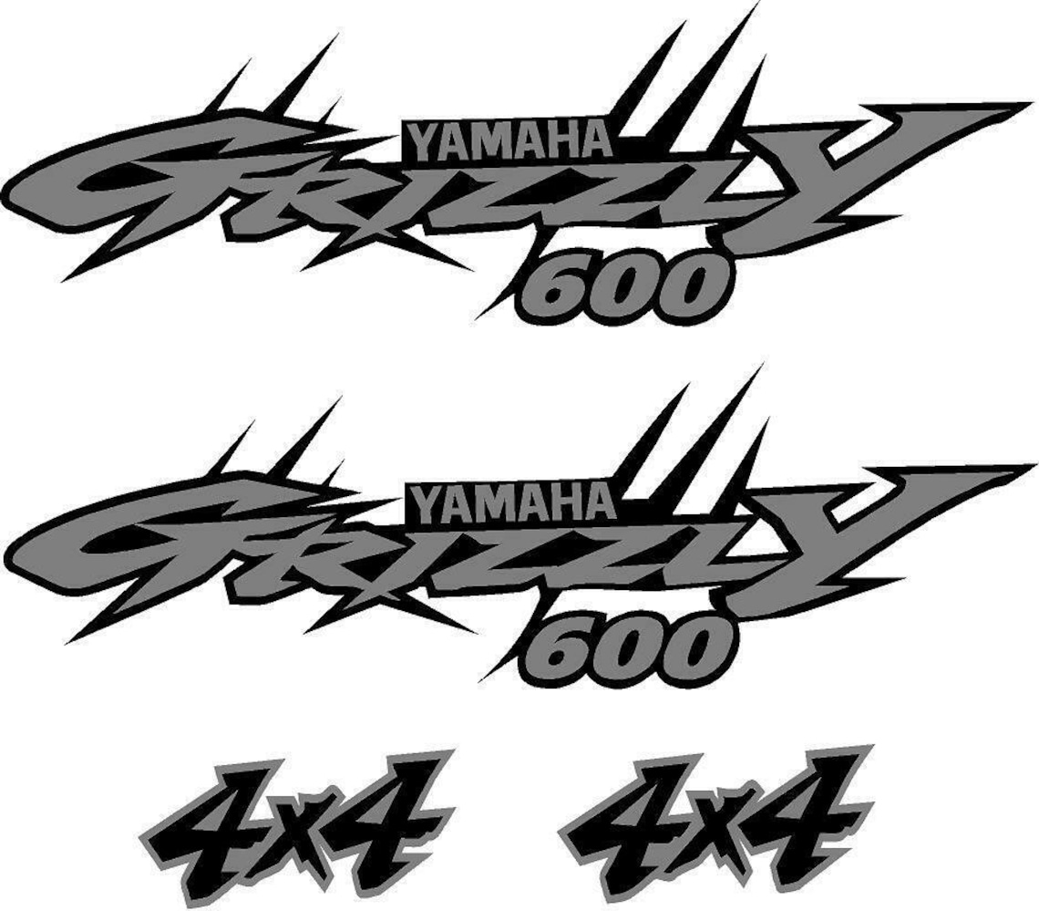 Yamaha Grizzly 4x4 600 Edition ATV Tank Decal Sticker Kit Custom - Etsy