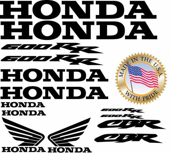 HONDA CBR 600RR 600 RR 14pc Decal Set die-cut Many Color - Etsy