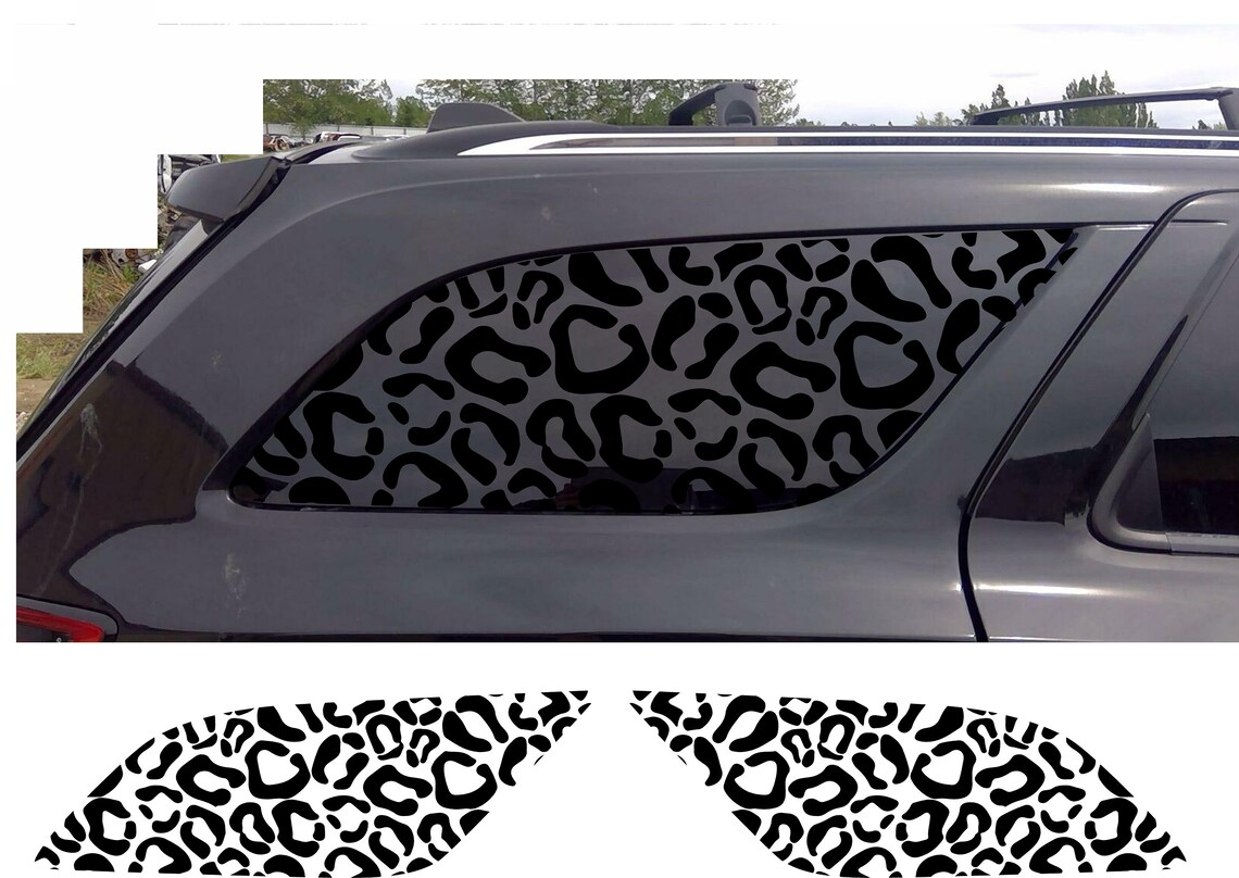 Set of 2 Leopard Print Window Decal Kit Quarter Fits Dodge - Etsy