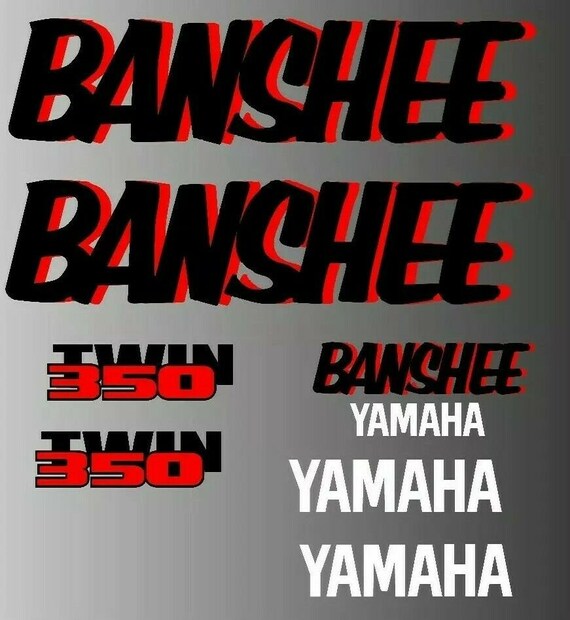 1987-88 Yamaha Banshee Reproduction Decal Graphics Kit Twin | Etsy