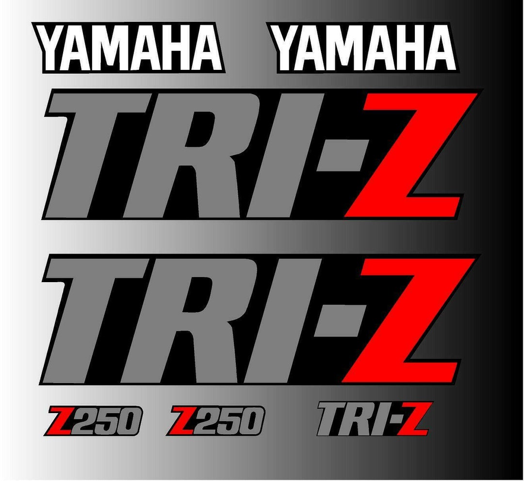 YAMAHA 1985-86 TRI-Z 250 Fender Shroud Decals GRAPHICS Tz2 - Etsy