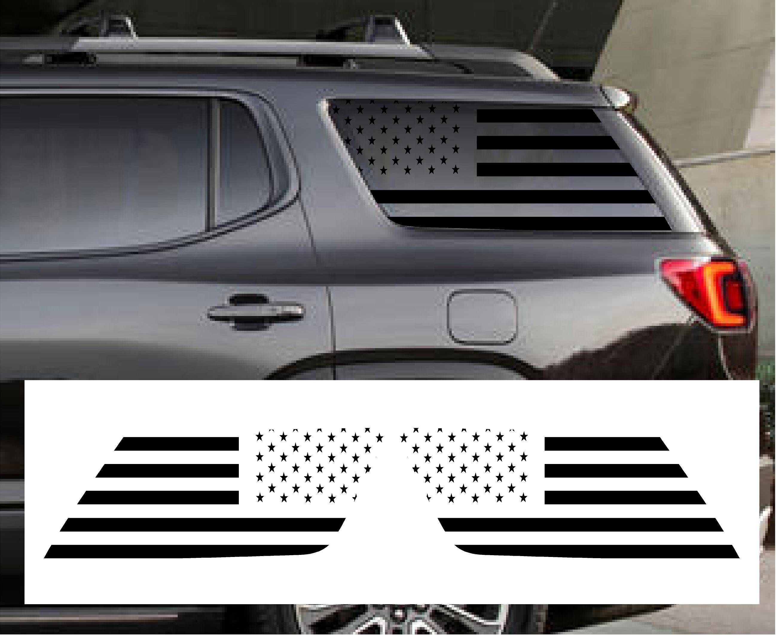 Kit of 2 USA Flag Decal Rear Windows Fits GMC Acadia 2017-2021 Side - Etsy
