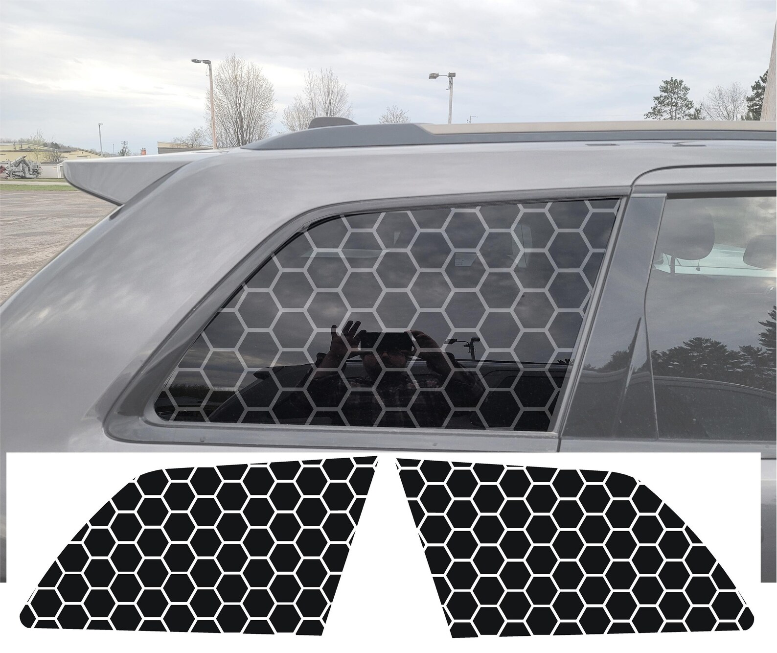 Kit of 2 Honeycomb Endless Decal Rear Windows Fits Jeep - Etsy
