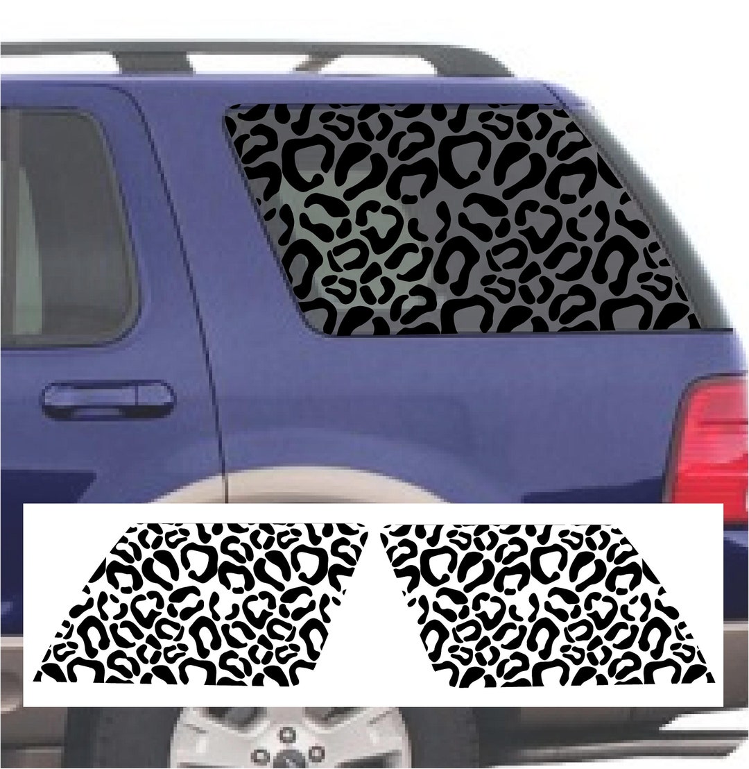 Kit of 2 Cheetah / Leopard Decal Rear Windows Fits Ford Explorer 2002 ...