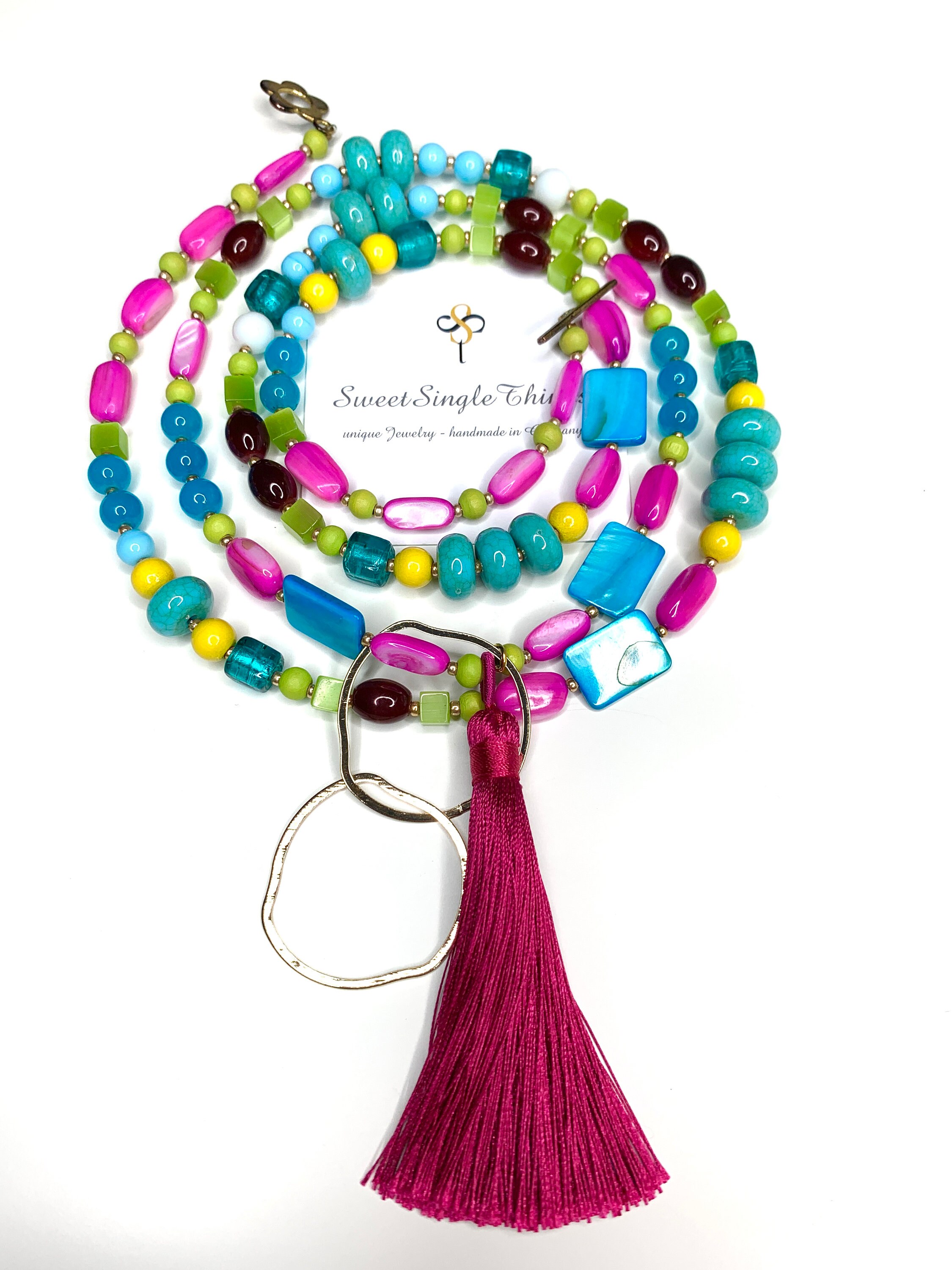 Mala Yoga encanto cadena estilo borla boho hippie etno joyería regalo ...