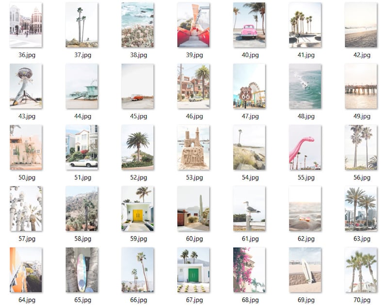 Set of 100+ California Prints, California Wall Decor, California Photo ...