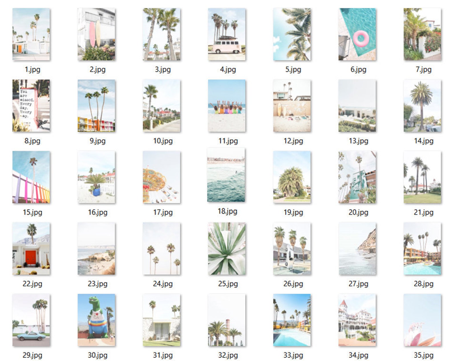Set of 100+ California Prints, California Wall Decor, California Photo ...