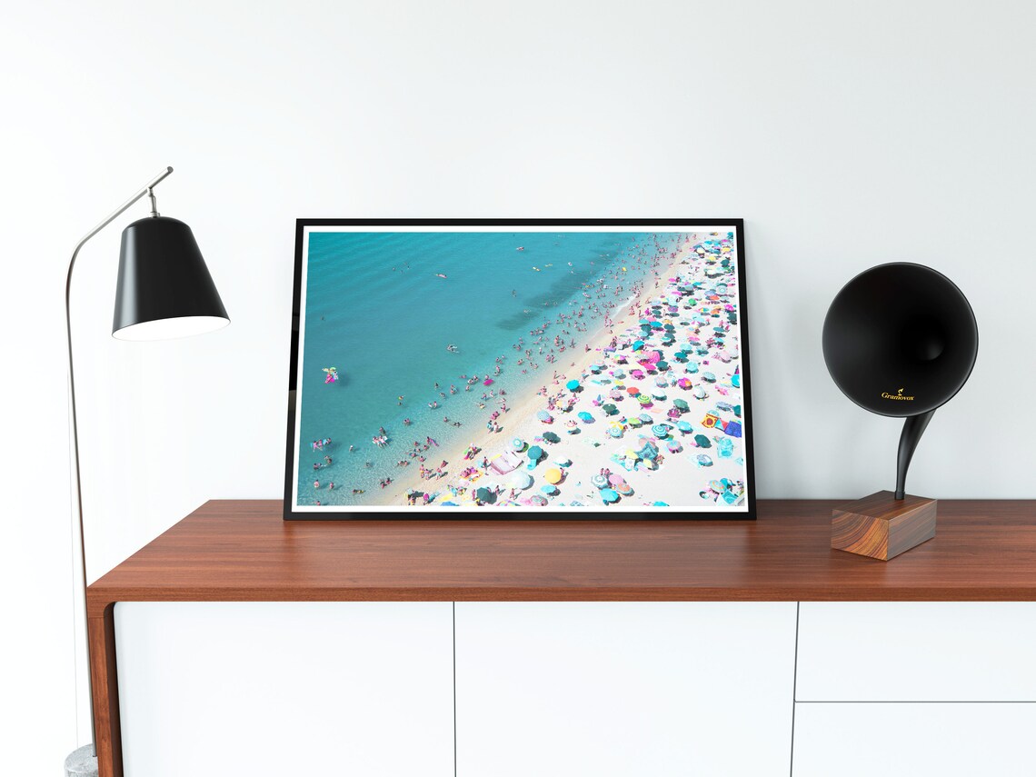 Tropical Beach Wall Art Aerial Beach Print Coastal Poster - Etsy