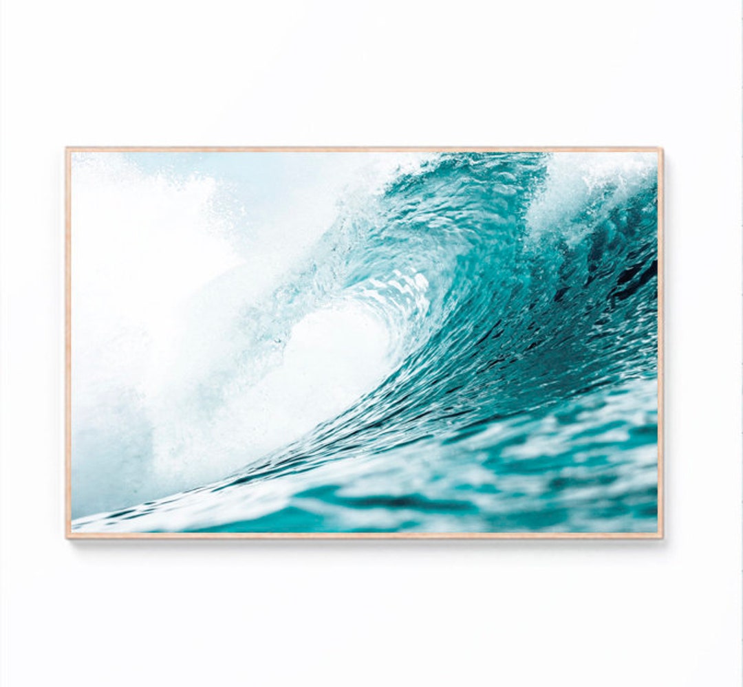 Ocean Wall Art Print, Wave Photography, Surf Wave Wall Art, Wave Print ...