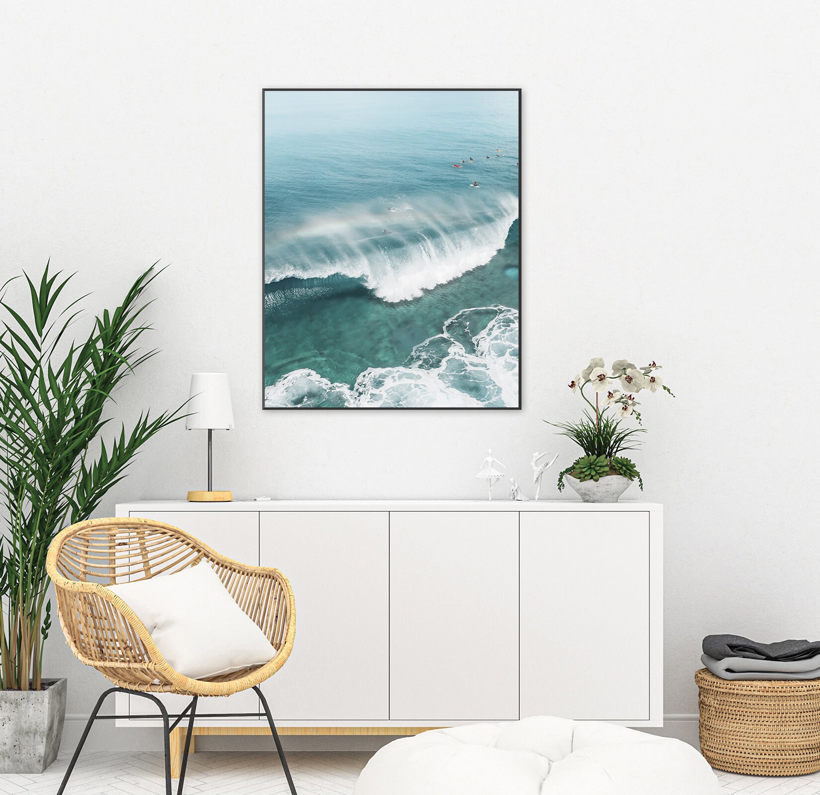 Ocean Wave Wall Art Surf Wave Poster Surfing Print Coastal - Etsy