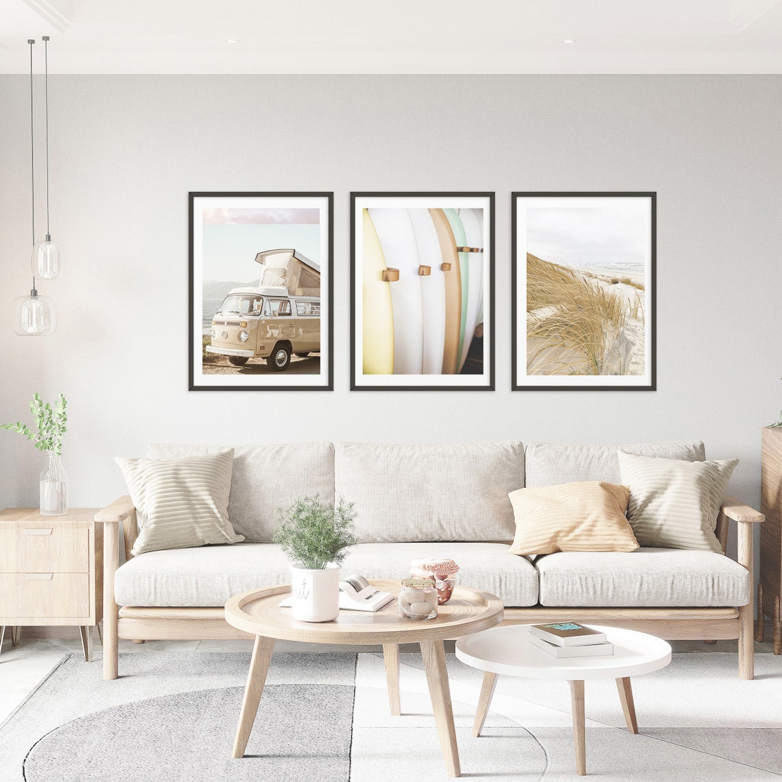 Beach Prints Set of 6 Prints Beach Wall Art Neutral Beach - Etsy