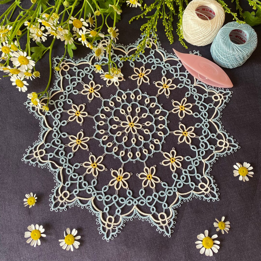Tatting Lace Pattern Daisy Doilypdf File Downlode - Etsy