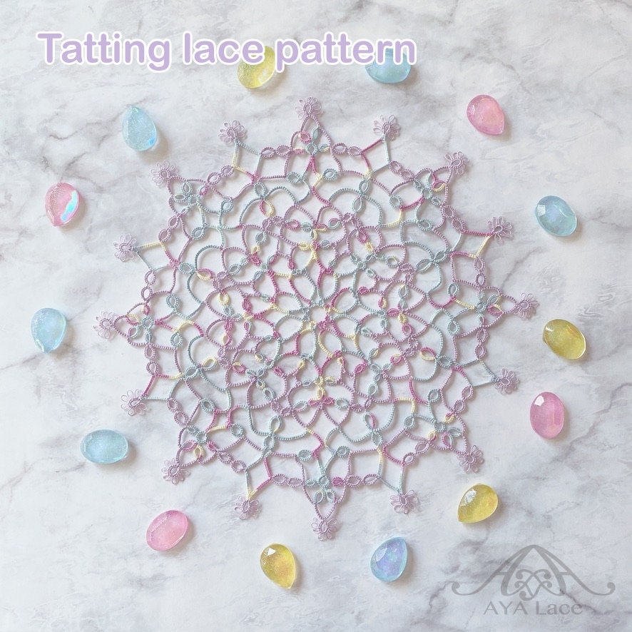 Tatting lace Pattern Pretty pico PDF file Downlode Sewing & Fiber ...