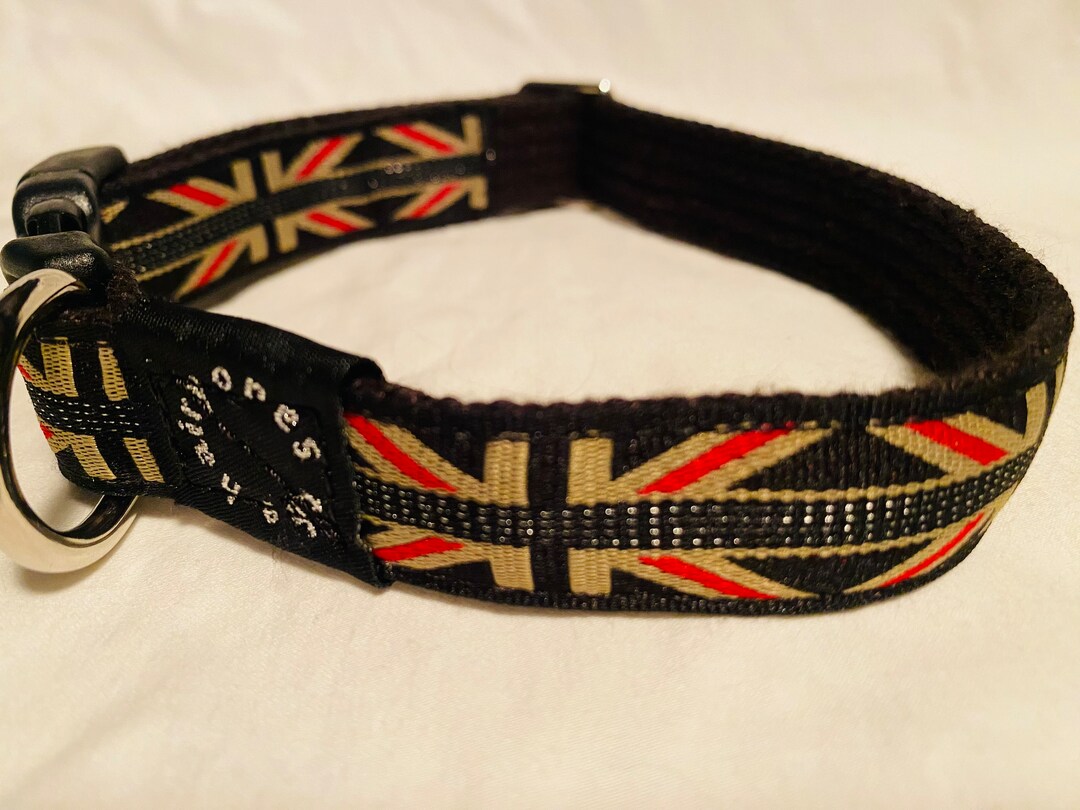 Union Jack Adjustable Dog Collar - Etsy