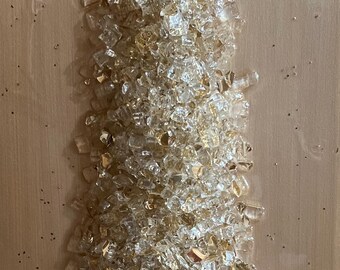 4x12 Gold Tree, Acrylic, Glass and Shimmering Beautiful Resin. Unique ...