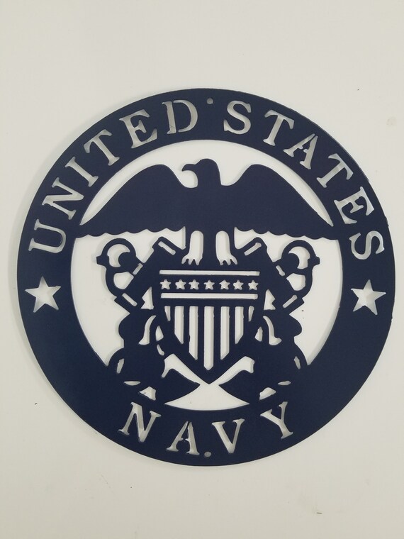 US Navy Logo Wall Art Metal - Etsy